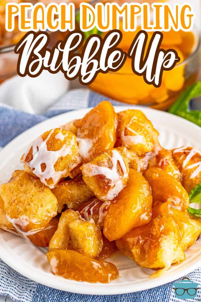 Peach Dumpling Bubble Up - The Country Cook