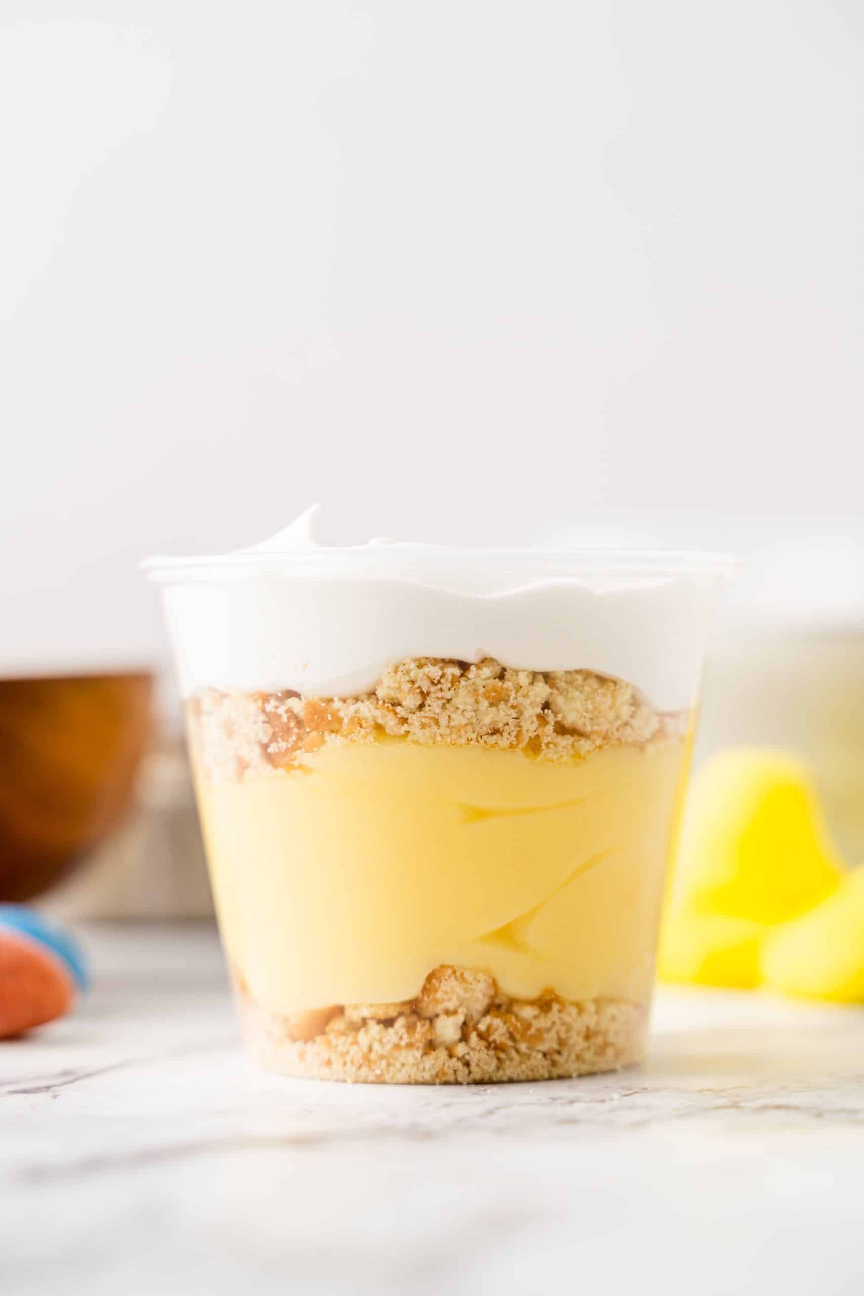 Easter Banana Pudding Cups - The Country Cook