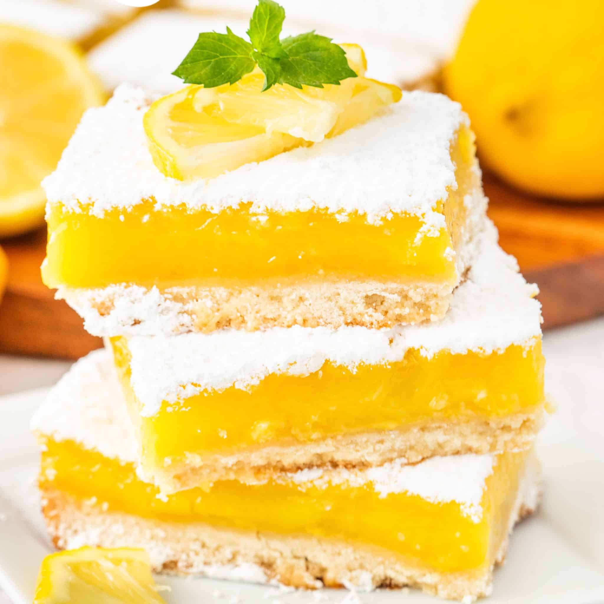 Classic Lemon Bars - The Country Cook