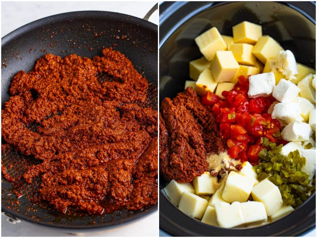 Crock Pot Chorizo Queso Dip - The Country Cook