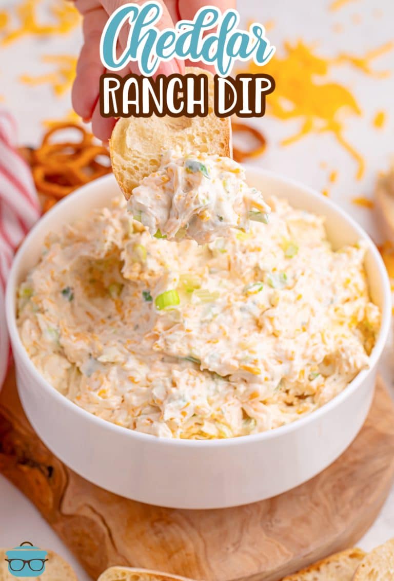 Cheddar Ranch Dip - The Country Cook