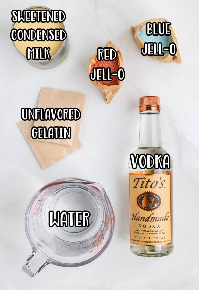 Red, White and Blue Jell-O shots - The Country Cook