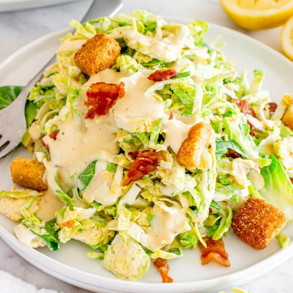 Caesar Basil Pasta Salad - The Country Cook