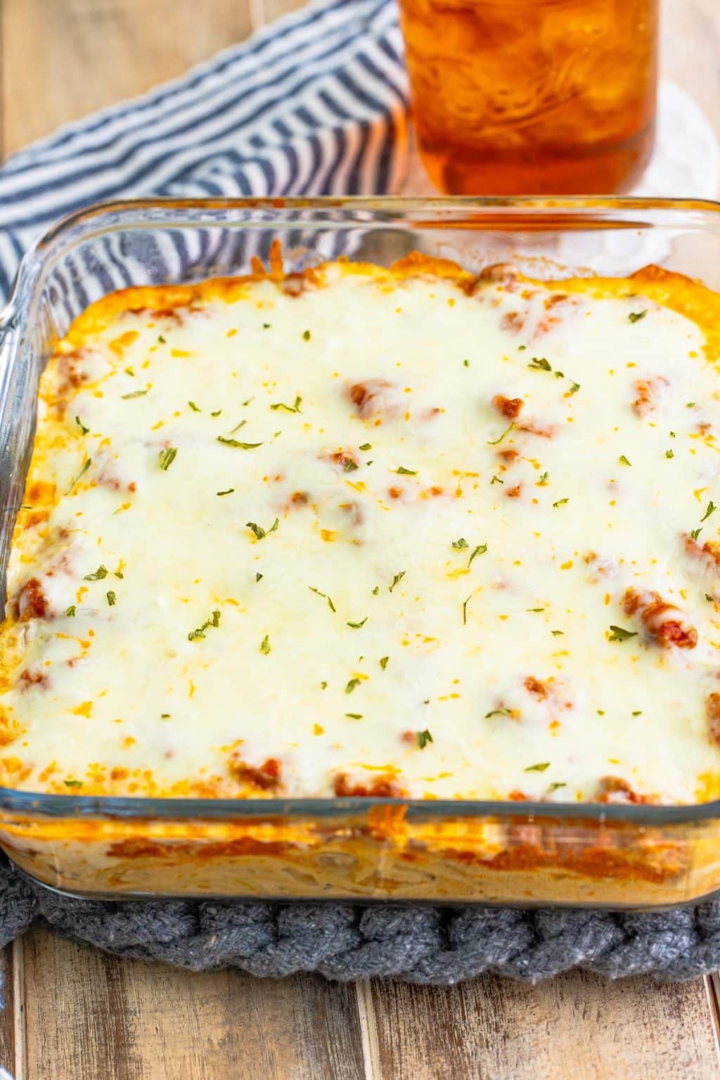 Baked Spaghetti For Two - The Country Cook