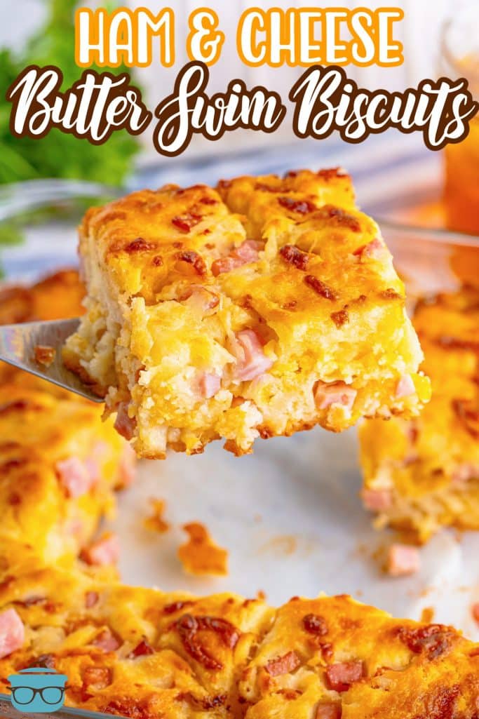 Ham and Cheese Butter Swim Biscuits - Street Food Spectacle