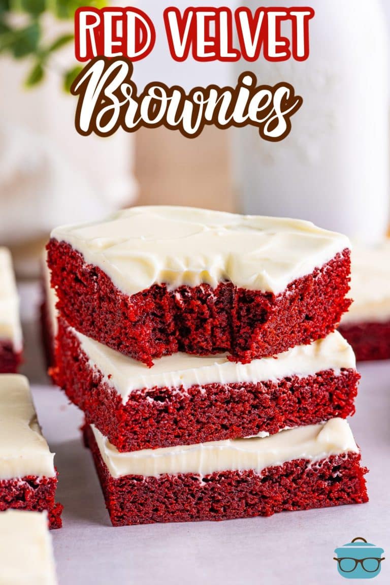 Red Velvet Brownies - The Country Cook