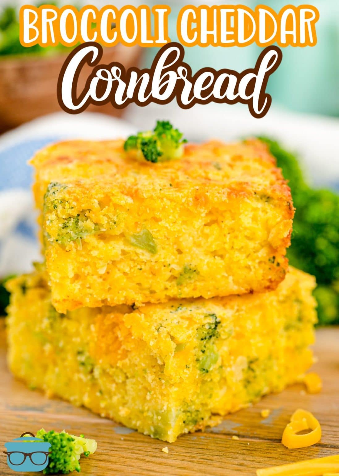 Broccoli Cheese Cornbread - The Country Cook