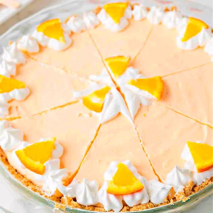 Orange Creamsicle Pie - The Country Cook