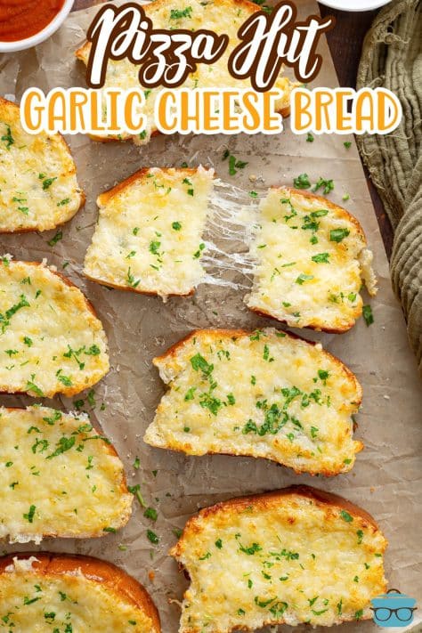 Pizza Hut Garlic Cheese Bread - The Country Cook
