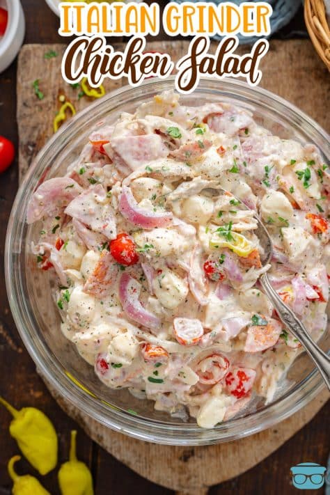 Italian Grinder Chicken Salad - The Country Cook