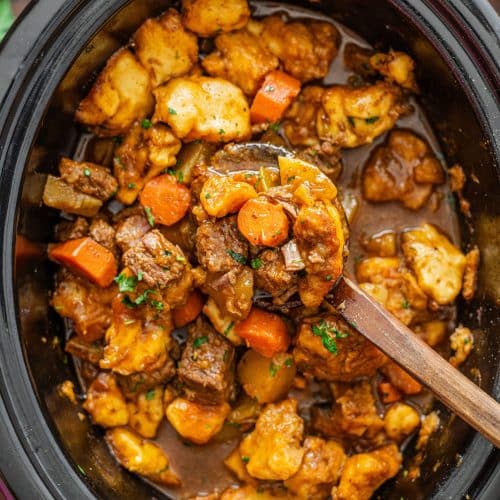 Crock Pot Beef Dumplings - The Country Cook