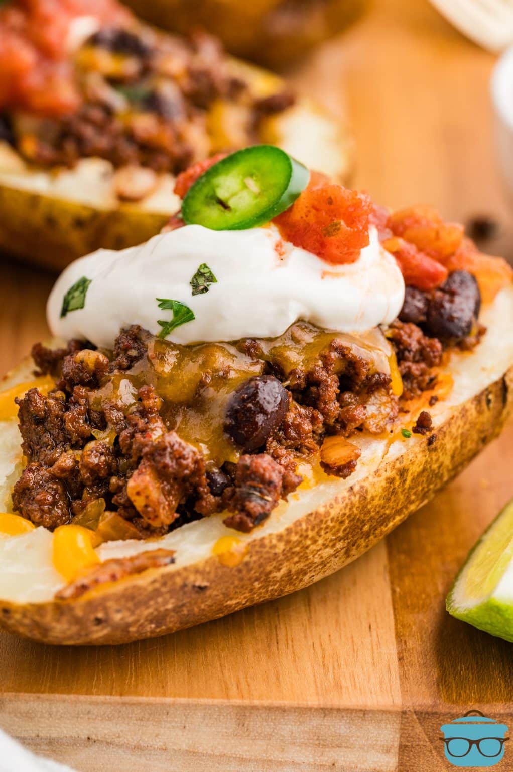 Taco Stuffed Potatoes - The Country Cook
