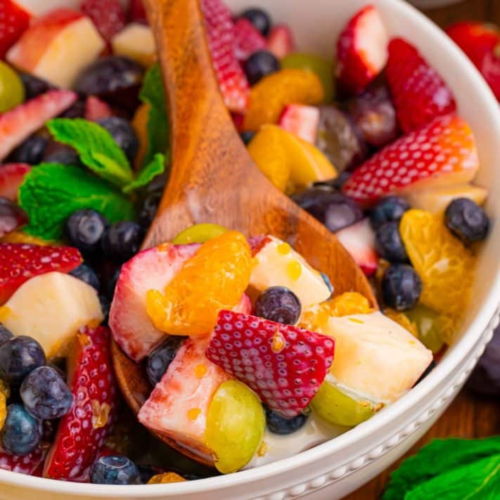 Creamy Fruit Salad - The Country Cook
