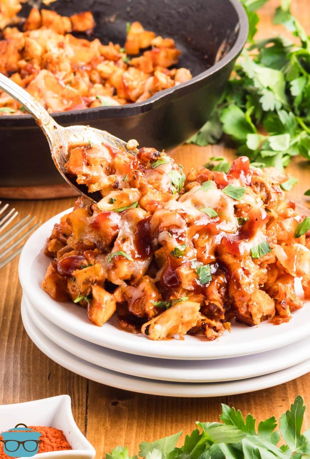 BBQ Chicken Potato Skillet - The Country Cook