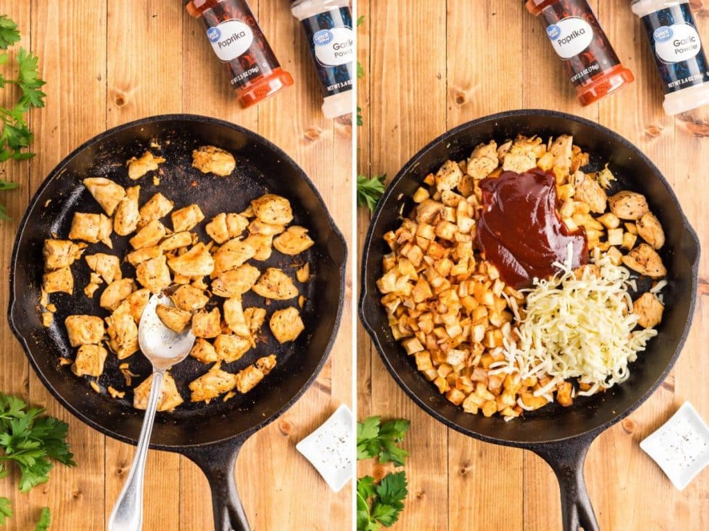 BBQ Chicken Potato Skillet - The Country Cook