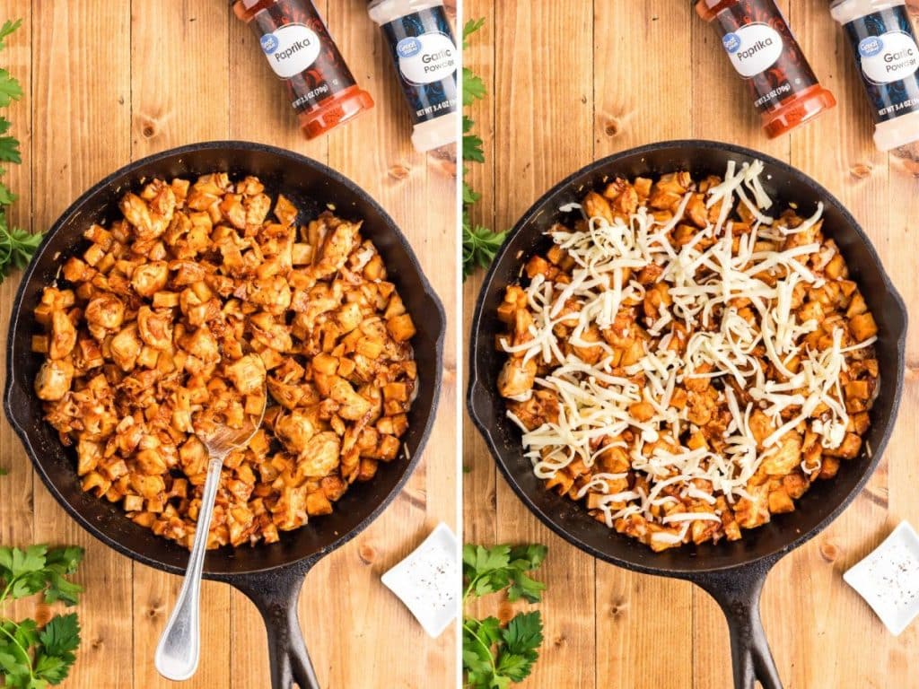 BBQ Chicken Potato Skillet - The Country Cook