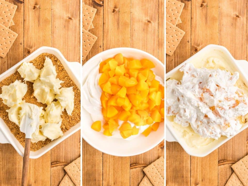Peaches and Cream Dessert - The Country Cook