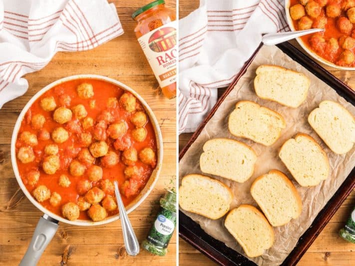Texas Toast Meatball Subs - The Country Cook