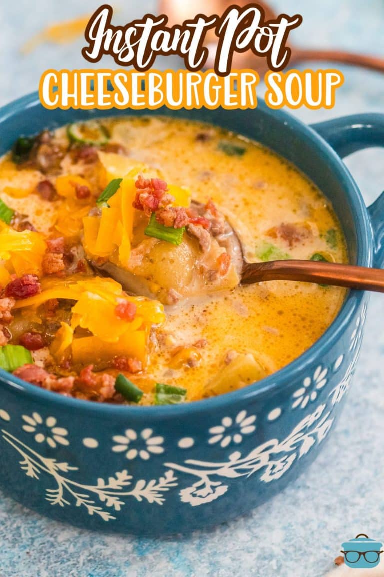 Instant Pot Cheeseburger Soup - The Country Cook