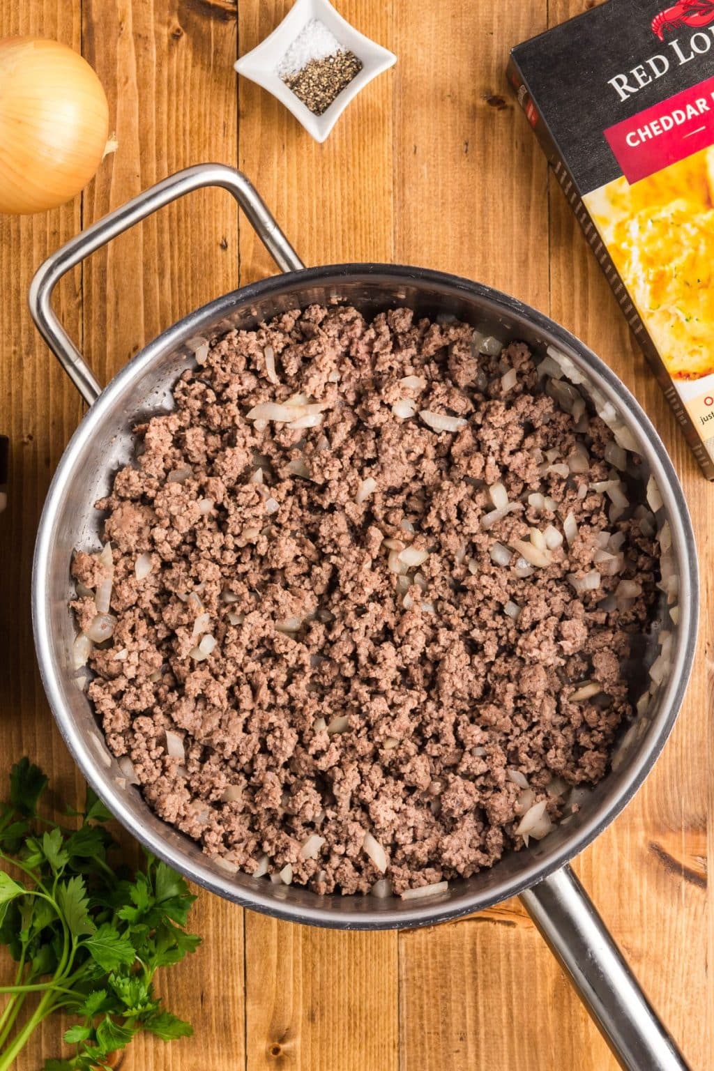 Ground Beef Cobbler - The Country Cook