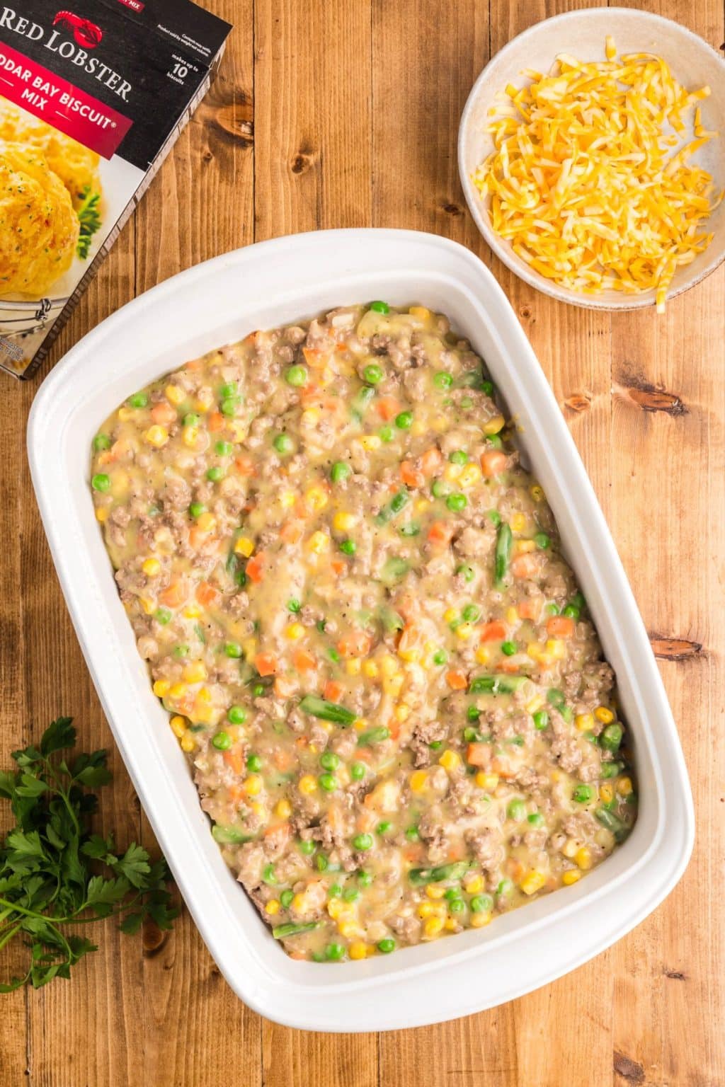 Ground Beef Cobbler - The Country Cook