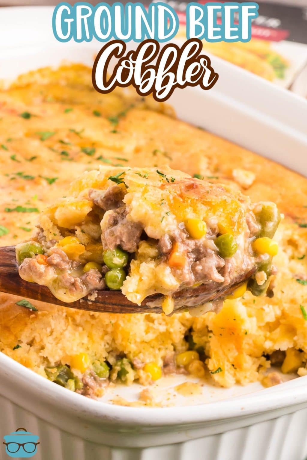 Ground Beef Cobbler - The Country Cook