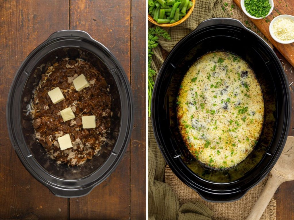 Crock Pot French Onion Beef Tips - The Country Cook