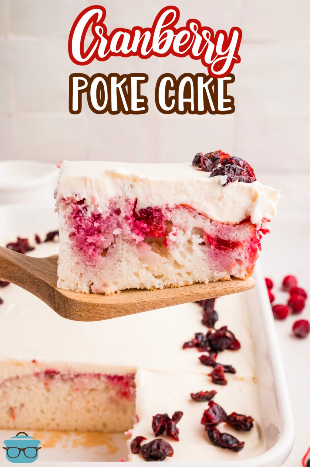 Cranberry Poke Cake - The Country Cook