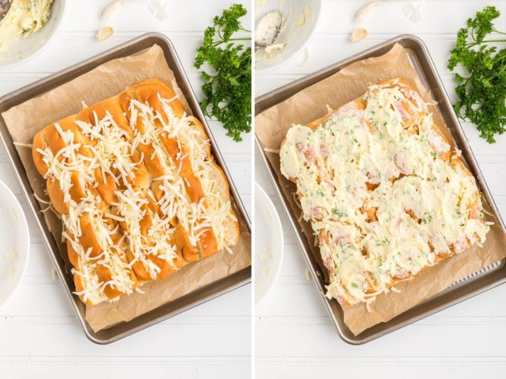 Cheesy Hawaiian Roll Garlic Bread - The Country Cook