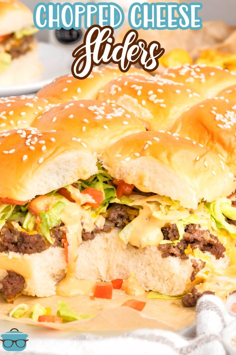 Chopped Cheese Sliders - The Country Cook