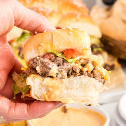 Chopped Cheese Sliders - The Country Cook