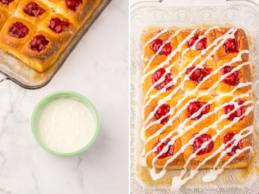 Hawaiian Roll Cherry Danishes - The Country Cook