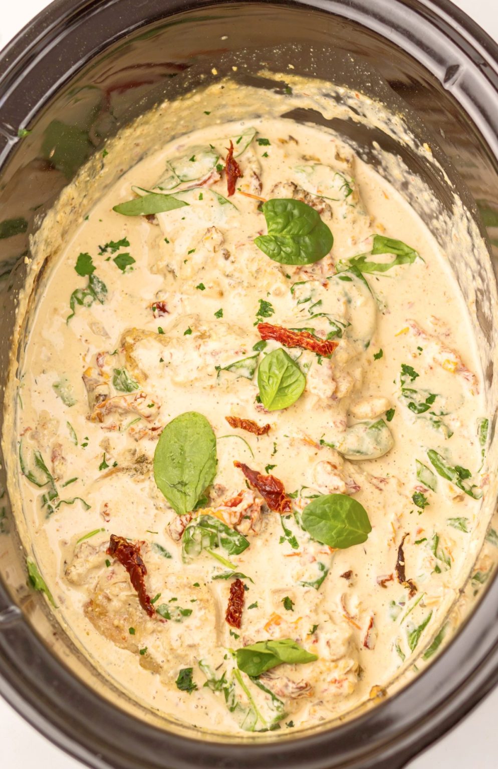 Crock Pot Tuscan Chicken - The Country Cook