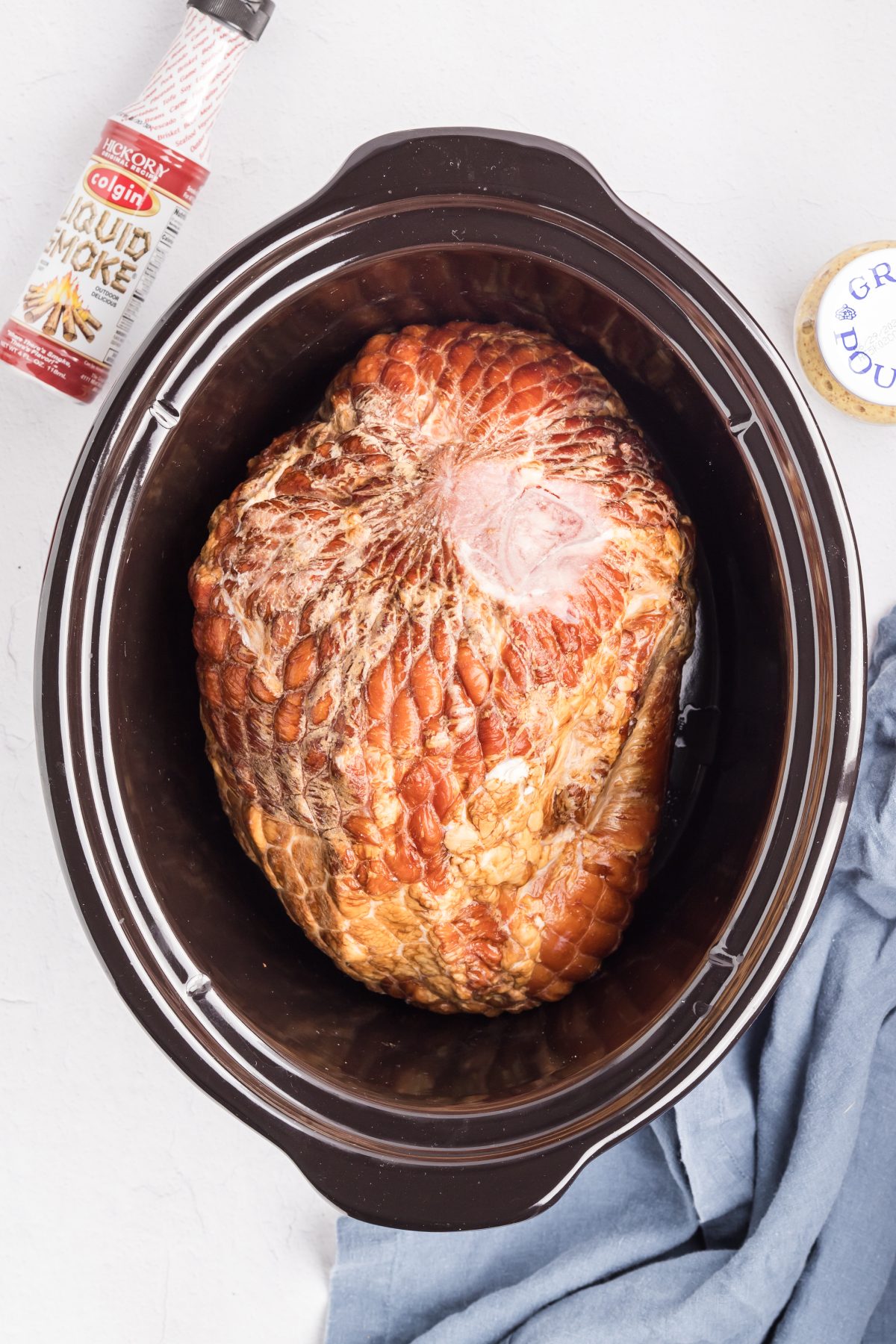 Crock Pot Pulled Ham - The Country Cook