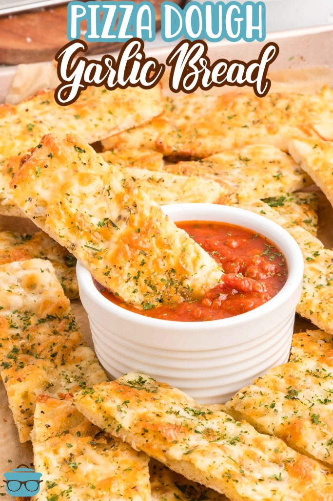 Pizza Dough Garlic Cheese Bread - The Country Cook